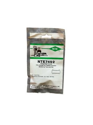 NTE7492 IC TTL Divide By 12 Counter Divide By 2 And 6 DIP14 ECG7492 GE ...