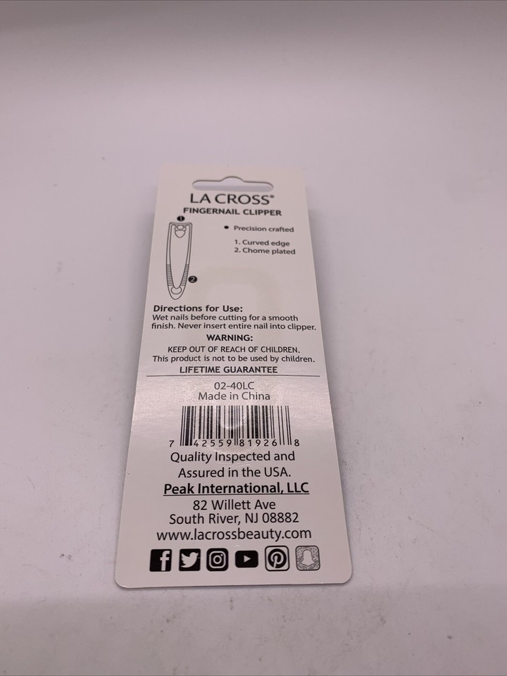 La Cross Fingernail Clippers Precision Crafted Chrome Plated | eBay