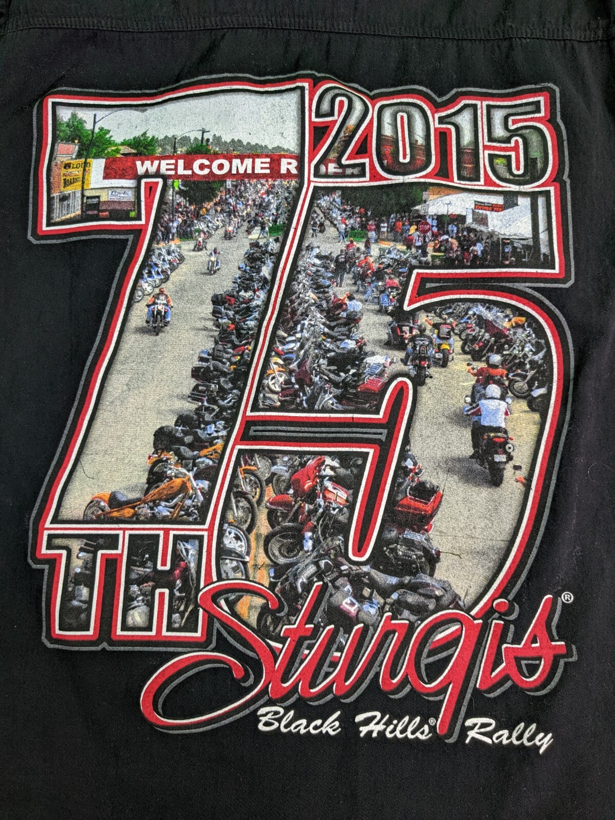 2015 75th Anniversary STURGIS Rally sleeveless shirt … - Gem