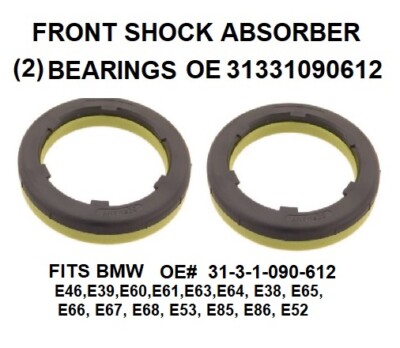 Front Upper Coil Spring Seat Bearing 2 PIECES For BMW 528i,530i,540i ...