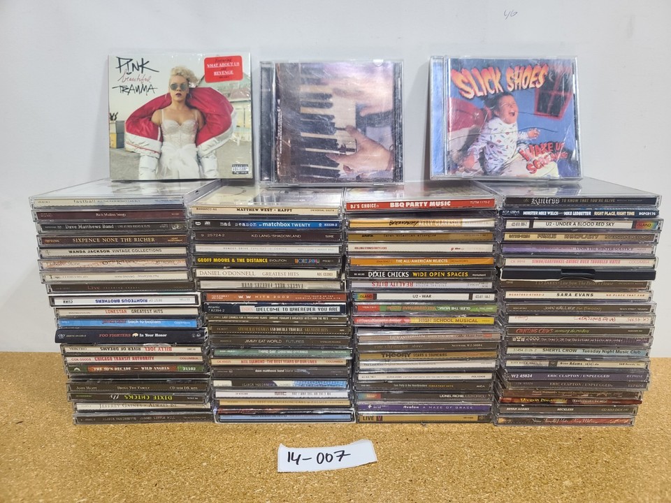 80 Lot Wholesale Random Assorted Audio CDs With Case & Original Artwork ...