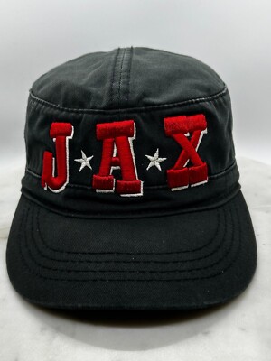 JAX Cadet Cap Hat Adul Adjustable 100% Cotton Black Big Size Embroidery ...