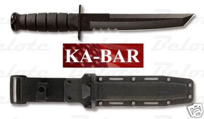 Ka-Bar KaBar Knives Black Tanto Fixed Blade 1245 *NEW in BOX ...