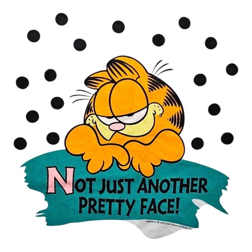 Vintage 1978 Garfield Pretty Face Single Stitch T-Shirt Size XL Jim ...