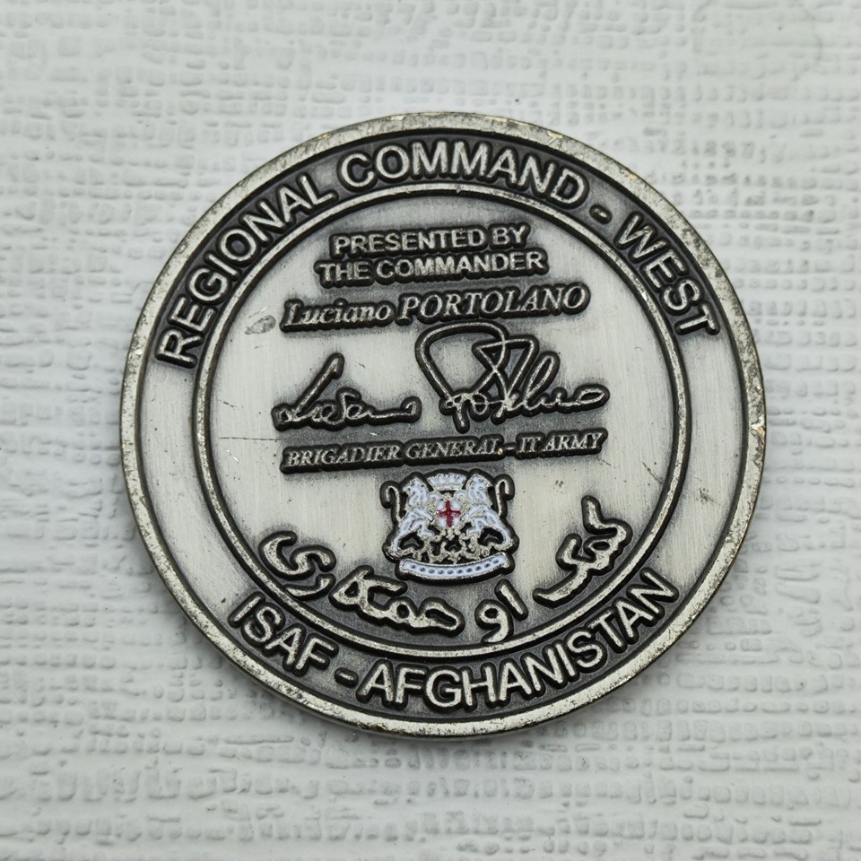 ISAF-Afghanistan Regional Command-West Challenge Coin | eBay