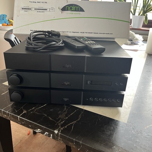 Naim AV2 Processor NAP 155 XS Power Amplifier & NAC 152 XS Preamplifier ...