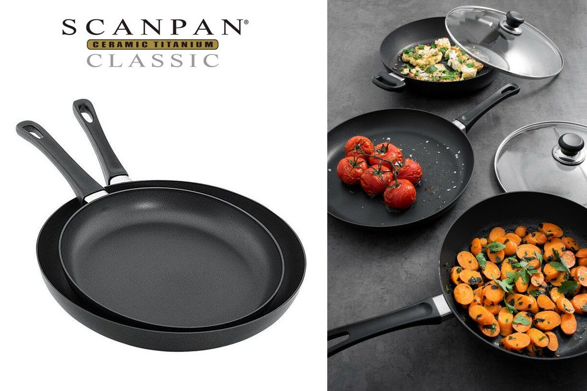 SCANPAN Classic Frypan 20cm 24cm 26cm 28cm 32cm or 36cm Stratanium Non ...