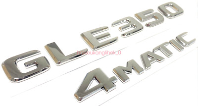 #2 GLE350+4MATIC CHROME REAR TRUNK EMBLEM BADGE NAMEPLATE DECAL NUMBER ...