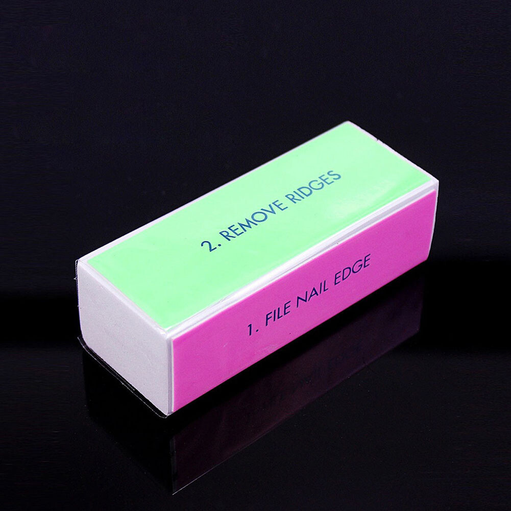 4 Face Color 4 in 1 Nail Art File Block Pedicure Manicure Polishing ...