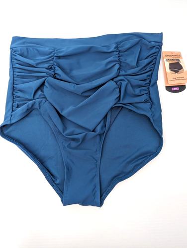 Shapermint Women's Plus 2X Bikini High Waisted Control Bathing Suit ...