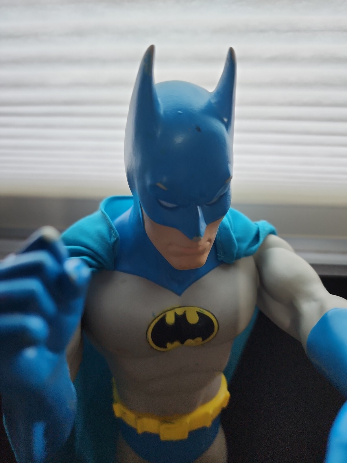 Vintage 1988 Batman Figure With Cape DC Comics 15" Blue/Grey Action ...