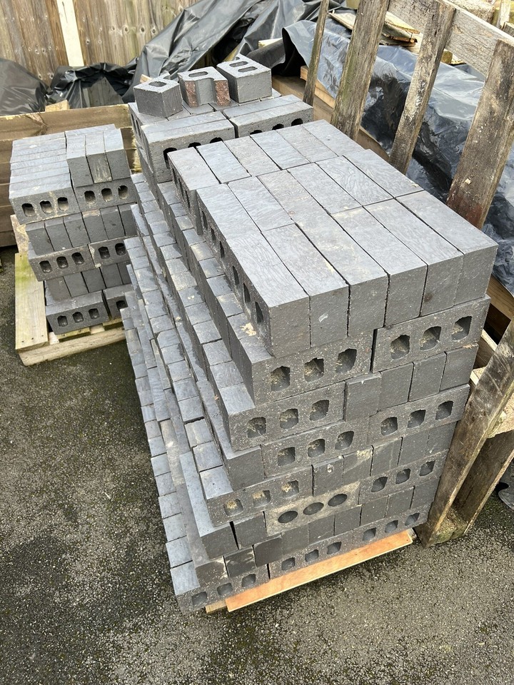 Staffordshire Ketley Blue 65mm Perforated Engineered Class A Bricks | eBay