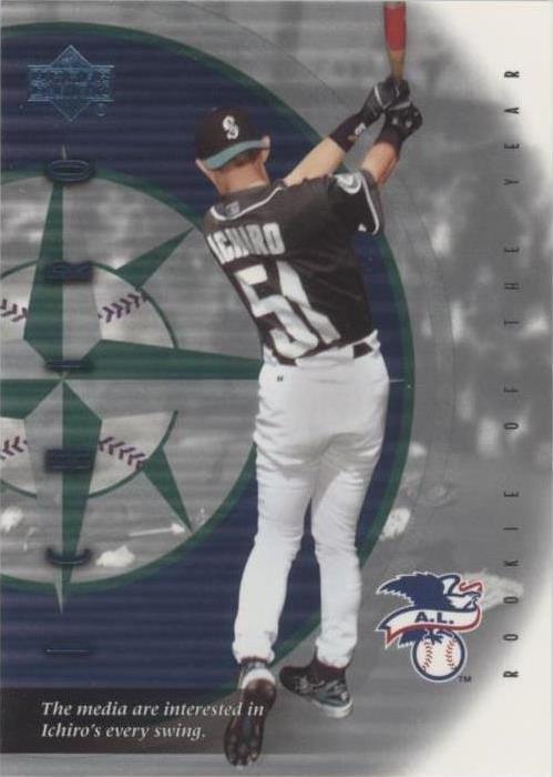 2001 Upper Deck Rookie Update - Ichiro Suzuki Rookie of the Year Ichiro ...