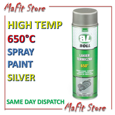 High Temp Silver Paint Engine Spray 650°C Heat Resistant Coating BBQ ...