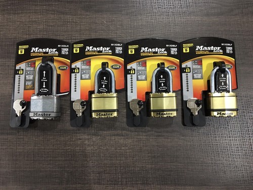 Master Lock Maximum Security Level 9 Magnum Locks (3) M1XDBLF and (1 ...