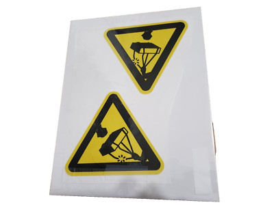 (QTY:2) CAUTION Safety Label Crane Decal Sticker 4-1/2"x 5" | eBay
