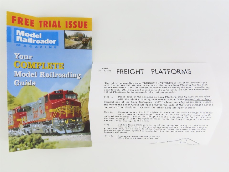 HO 1/87 Scale Campbell Scale Models Kit #785 Freight Platforms | eBay