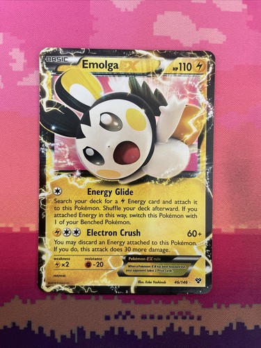 Pokemon Card Emolga EX 46/146 Ultra Rare XY Base Set Near Mint | eBay UK