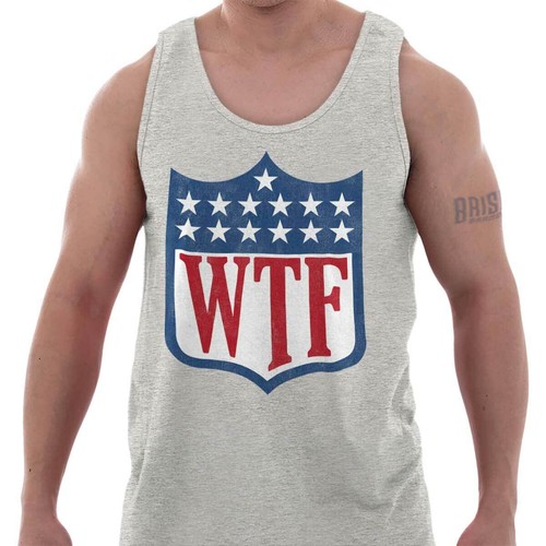 WTF Funny Football Sports Athletic Gift Idea Tank Top T Shirts Tees Men ...