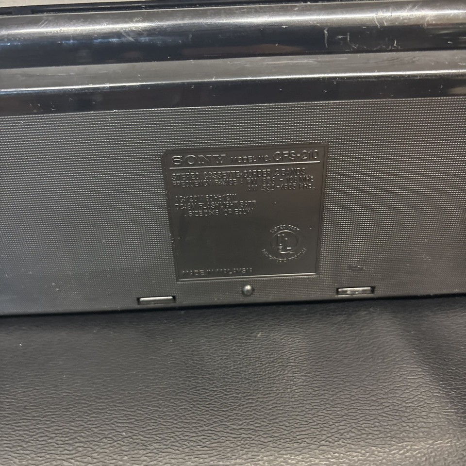 Sony Vintage 80'CFS-210 SOUND RIDER Boombox Ghetto blaster cassette ...