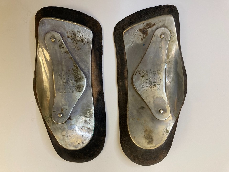 Antique Dr. Scholl’s Tri-Spring Arch Supports Metal Shoe Inserts Pat ...