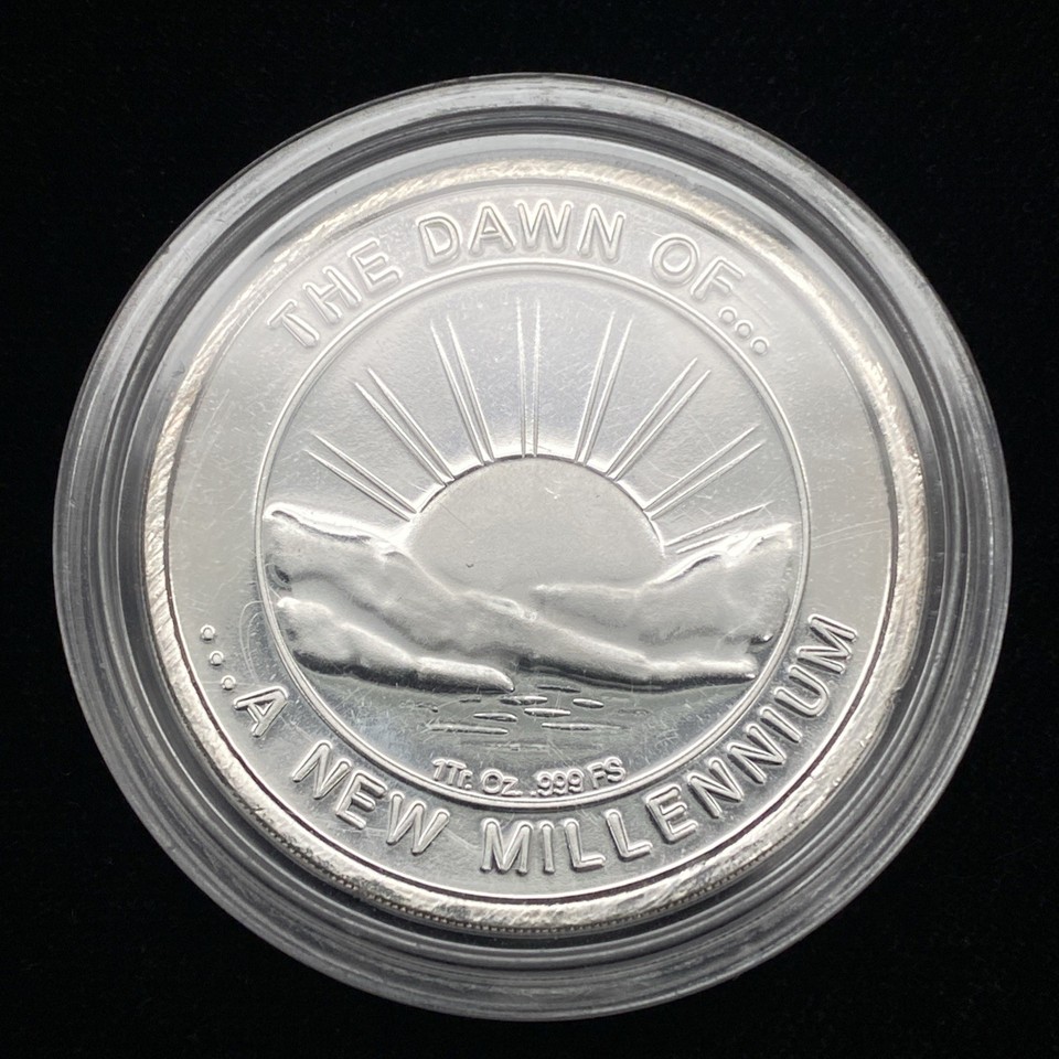 2000 Dawn of the New Millenium Silver Round .999 1 oz In Capsule | eBay