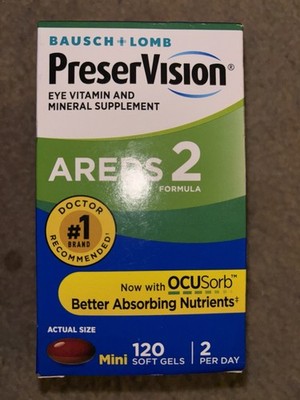PreserVision Areds 2 120 Mini Soft Gels, Eye Vitamin and Mineral ...
