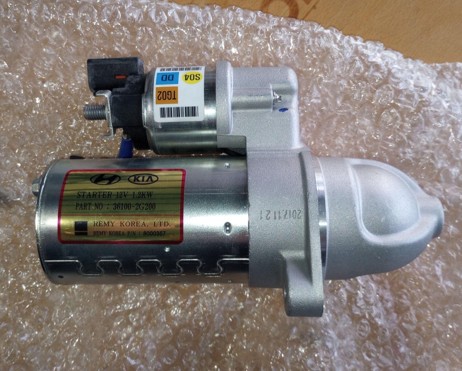 2008-2015 Kia Optima Starter Motor Canada VIN 6 8th DIGIT Turbo 36100 ...