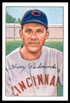 1987 CCC 1952 Bowman Reprint Harry Perkowski Cincinnati Reds #202 | eBay