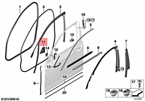 Genuine Front Door Speaker Tweeter Triangle Right BMW Alpina B7 G11 ...