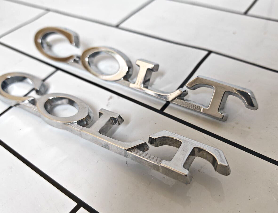 Mitsubishi COLT classic Vintage emblem badge NOS old stock | eBay