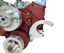 Small Block Chevy Alternator & Power steering Brackets Camel Hump Head ...