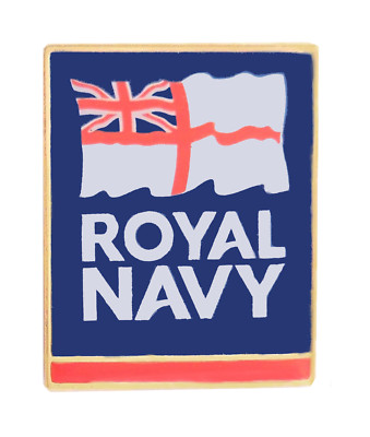 Royal Navy RN White Ensign & Royal Navy Logo Pin Badge - MOD Approved ...