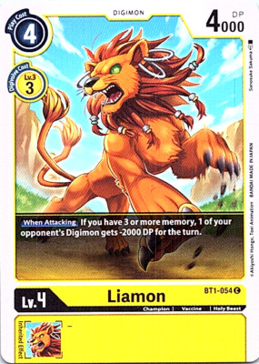 Liamon BT1-054 C Digimon TCG Near Mint | eBay