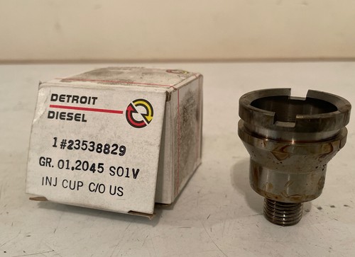 GENUINE DETROIT DIESEL INJECTOR CUP DDE 23538829 INJECTOR TUBE SLEEVE ...