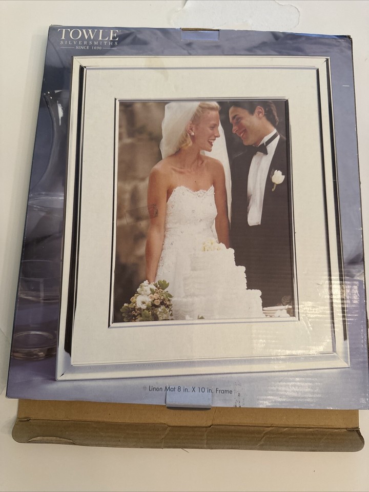 Lenox Wedding Promises Opal Innocence 8x10 Inch Frame Platinum Trim NEW ...