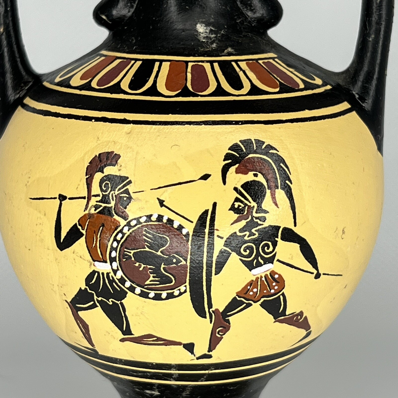 Ancient Greek Olympic Games Boxers Panathenaic Amphora Signed And ...