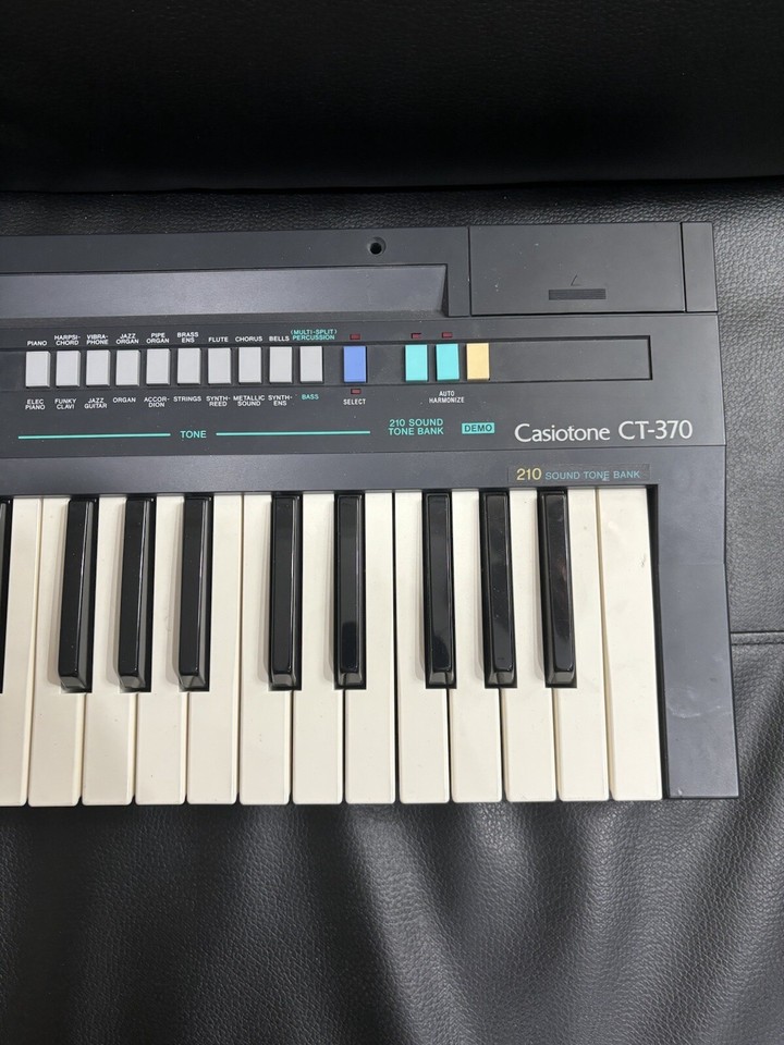 Casio Casiotone CT-370 Electronic Keyboard Made In Japan W/ Adapter | eBay