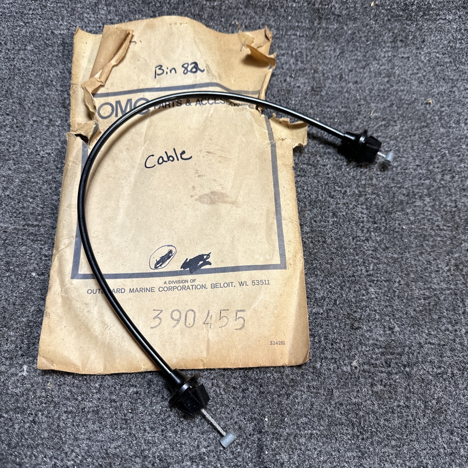 NOS 20-35 HP Johnson Evinrude OEM Cable Assy Tiller MODEL | OMC ...