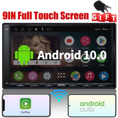 ATOTO 9IN A6PF 2DIN Android Car Stereo Play GPS Track NAVI Radio LRV ...