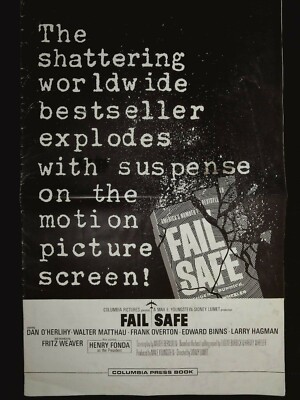 Fail Safe Pressbook 1964 Henry Fonda, Walter Matthau | eBay