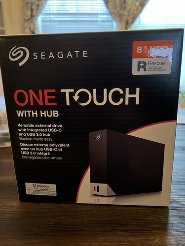 Seagate One Touch Hub 8TB External Hard Drive HDD (STLC8000400) New ...