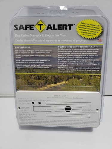 Safe-T-Alert 35-742-WT White Flush Mount Propane Carbon Monoxide Gas ...