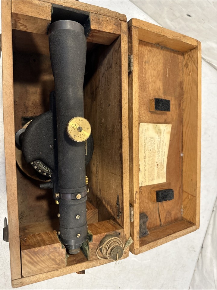 Vintage Berger Transit Level Model 1N-4174 Survey Scope With Wooden Box ...