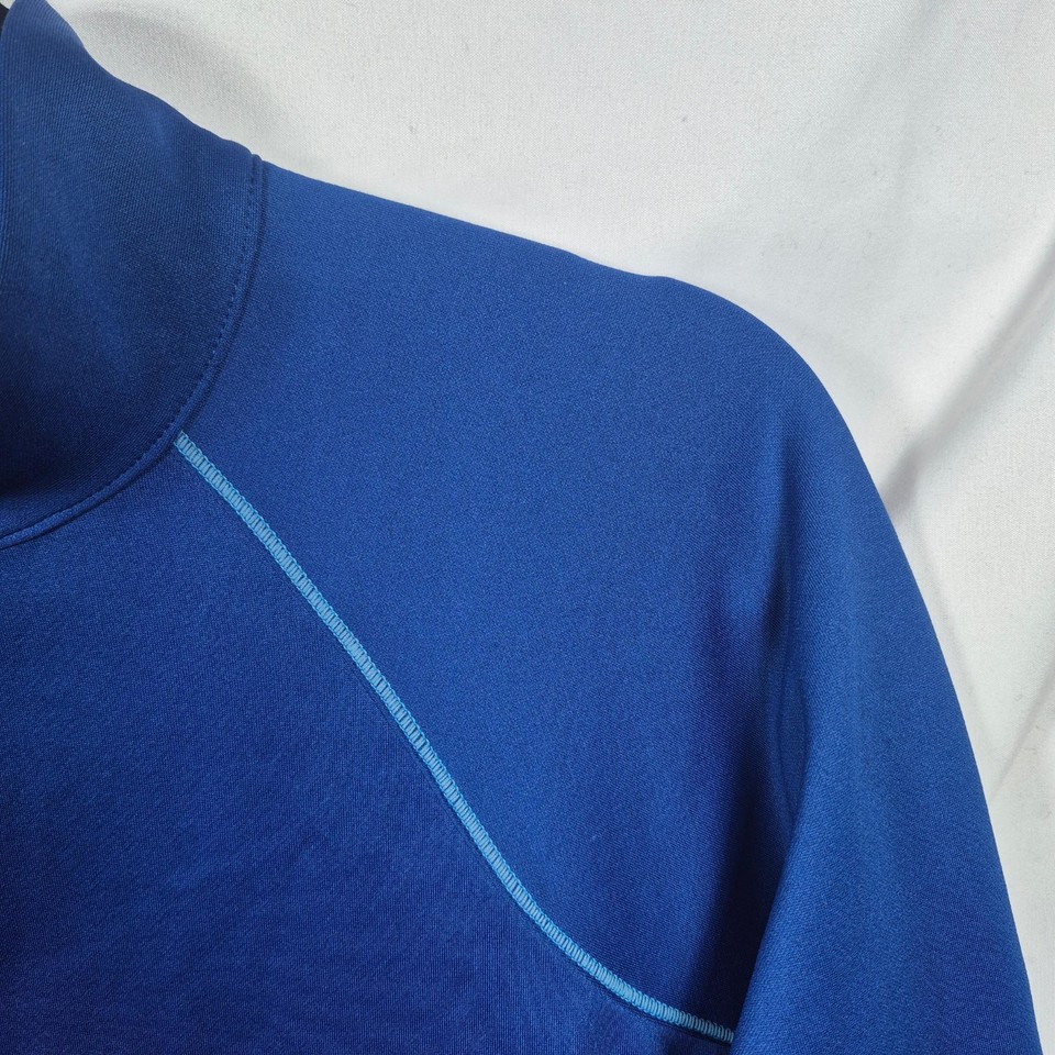 Columbia Shirt Mens L Blue Half Zip Performance Omni Heat Baselayer ...