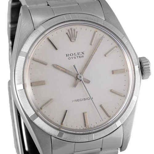 ROLEX Oyster Precision Silver Mosaic Dial Circa 1972 Ref.6427 Antique ...