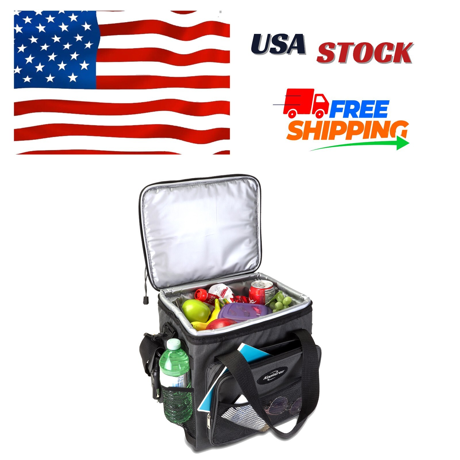 Koolatron 14L Electric Cooler Bag - Plug In Iceless Portable Fridge For ...