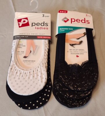 New, Peds 3 Pairs, Extra Low Cut Or Low Liner | eBay