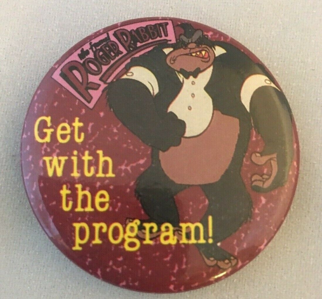Vtg Roger Rabbit Bongo Gorilla Disney Nos Movie Pinback Pin Buttons ...
