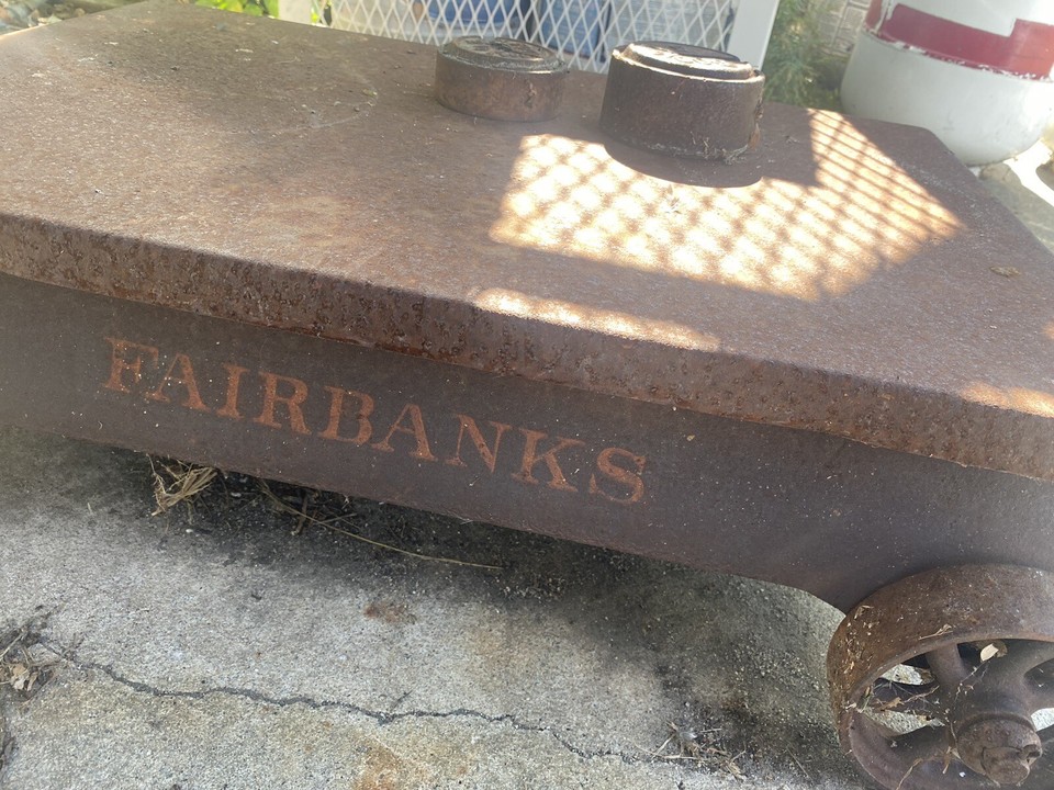 Antique Fairbanks Scales Capacity Platform Feed Grain Farm Scale w ...